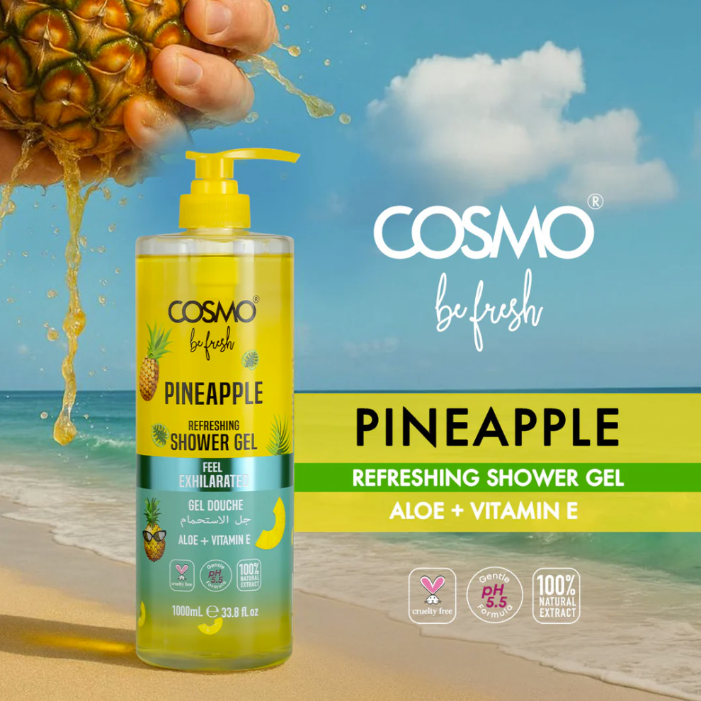 Be Fresh Pineapple Fruit Shower Gel by Cosmo 1000ml – Aromawest